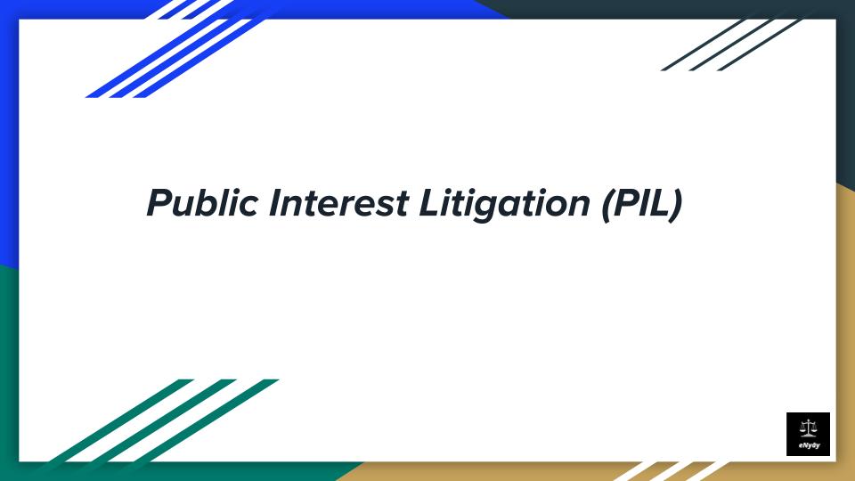Public Interest Litigation - PIL - enyay.in